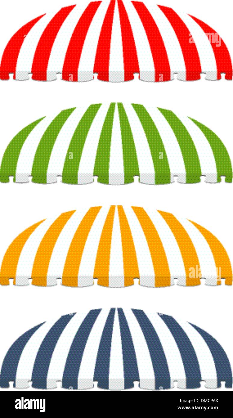 four different colored vector awnings Stock Vector Image & Art - Alamy