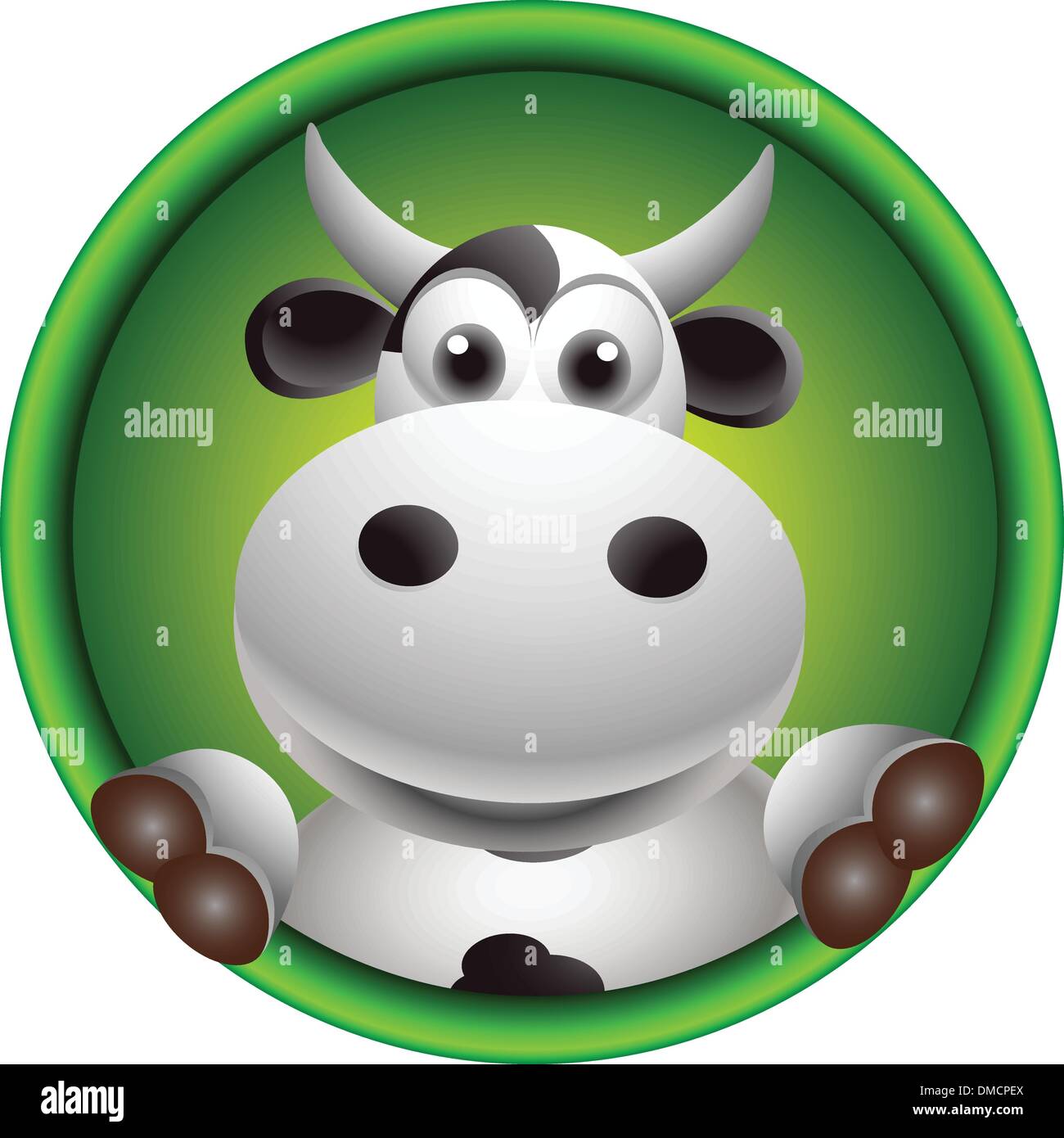 cute cow head cartoon Stock Vector Image & Art - Alamy