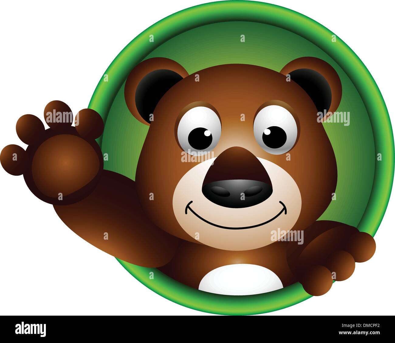 cute brown bear cartoon Stock Vector Image & Art - Alamy