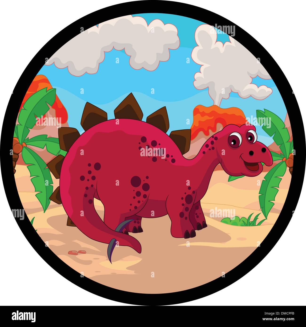 funny dinosaur cartoon Stock Vector Image & Art - Alamy