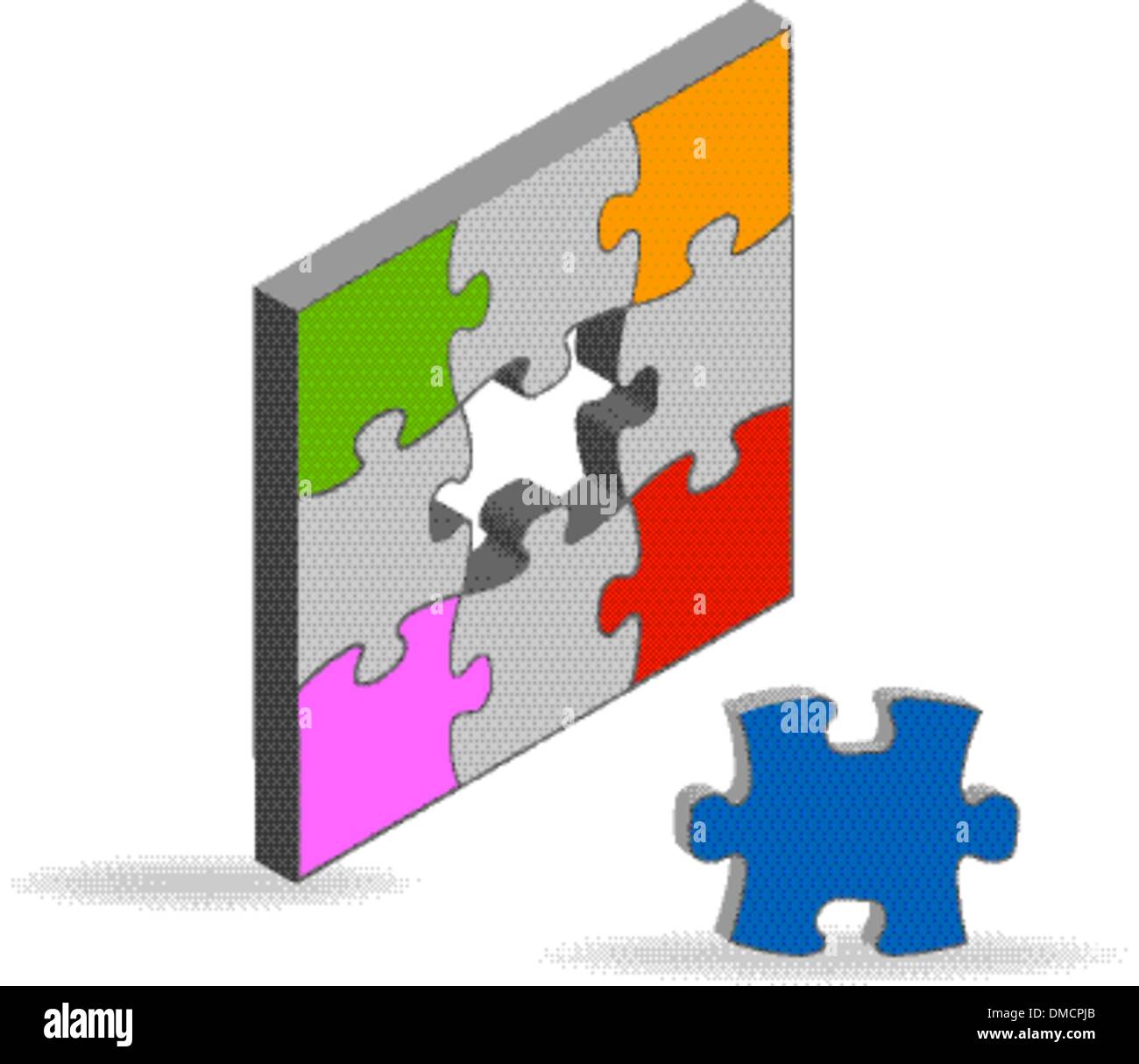 Part of solution Stock Vector Images - Alamy