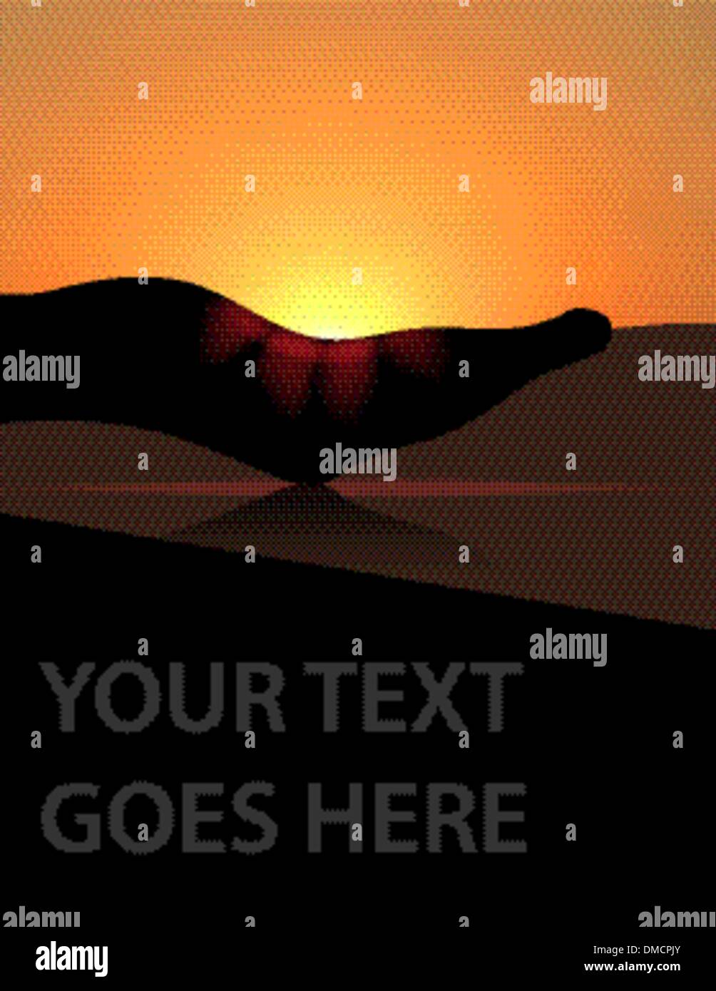 Glowing sunset light Stock Vector Images - Alamy