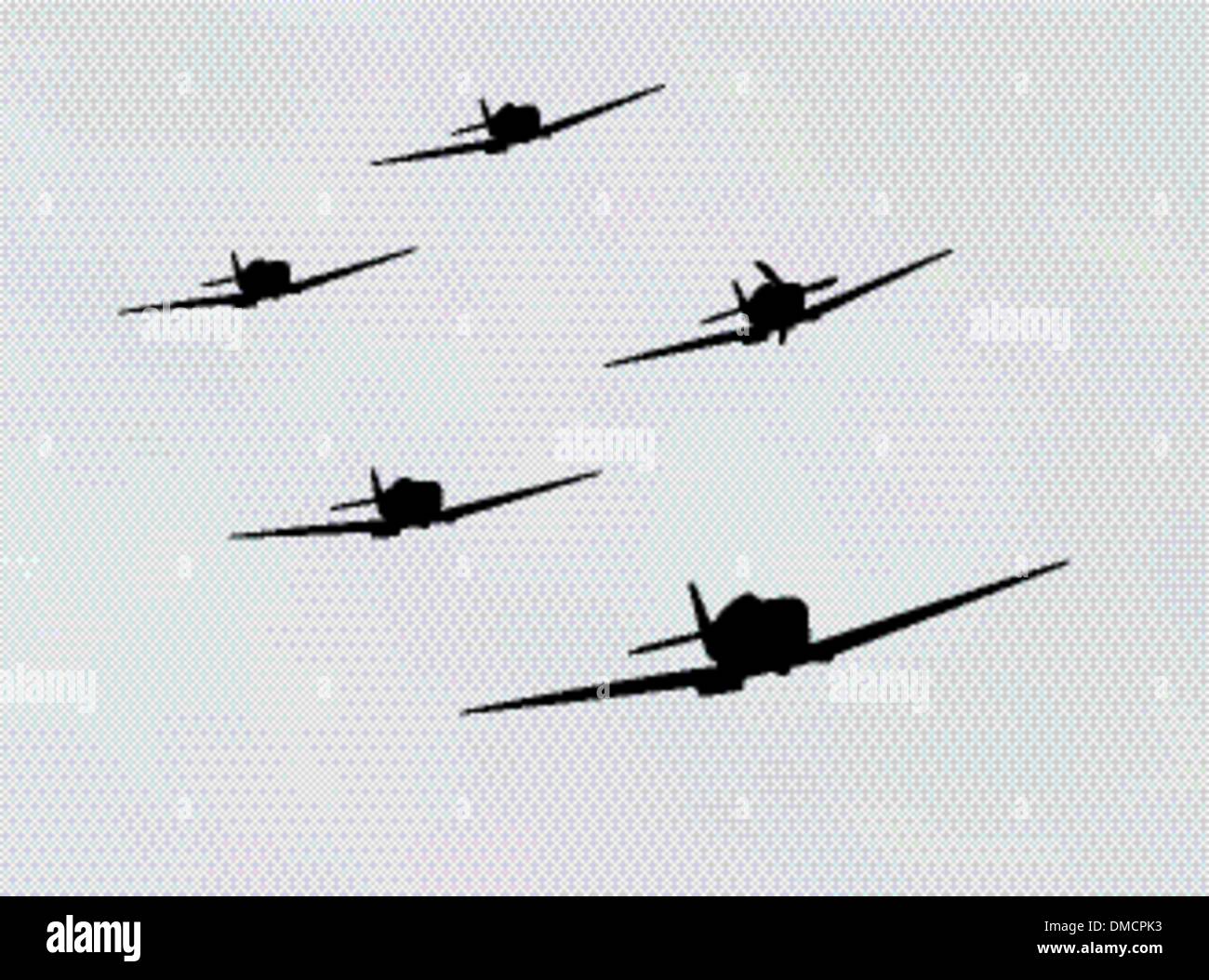 Ww2 allied forces planes Stock Vector Images - Alamy