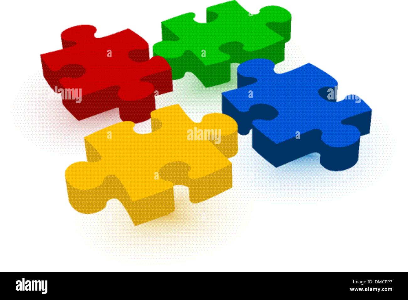 Puzzle solution image cut Stock Vector Images - Alamy