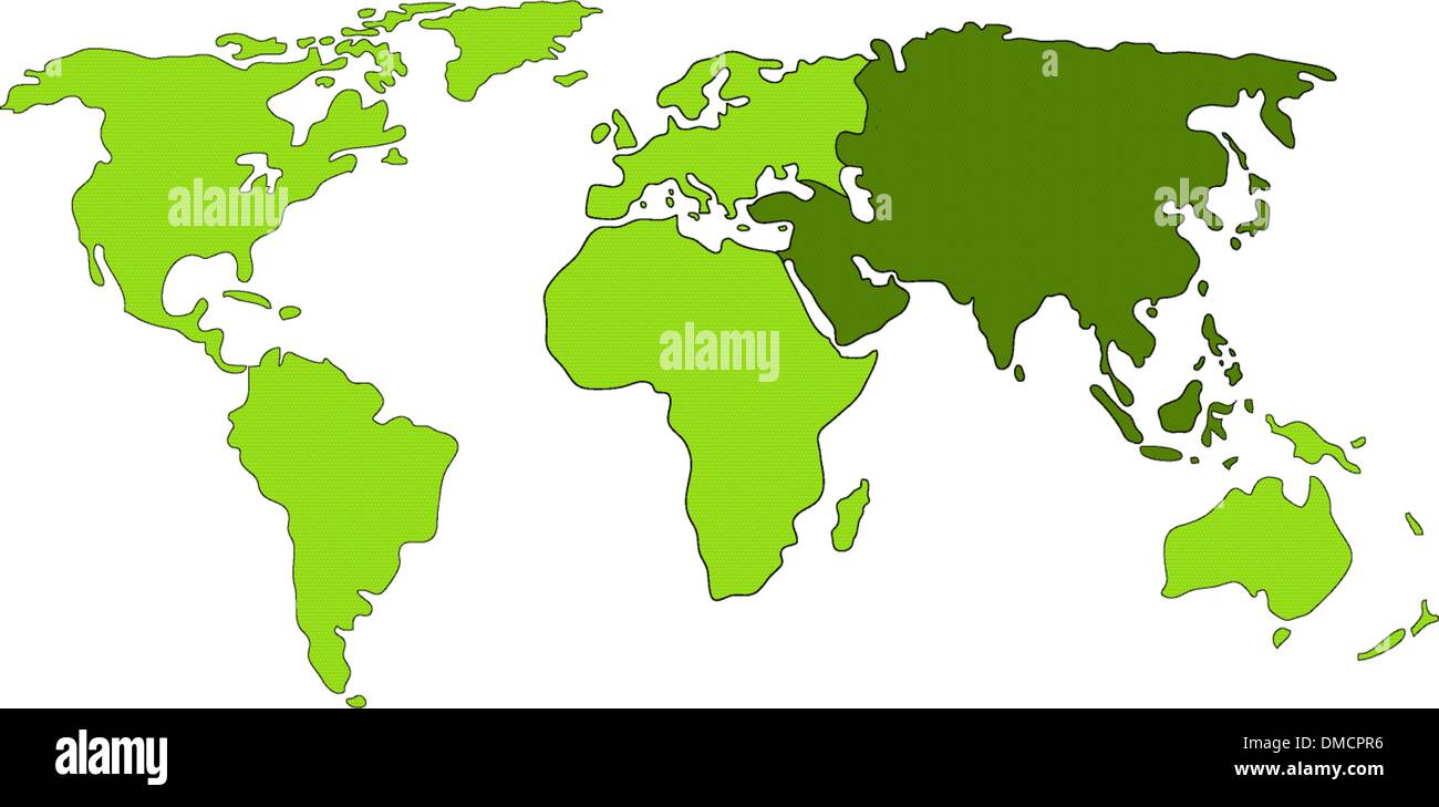 Asia World map Stock Vector Image & Art - Alamy