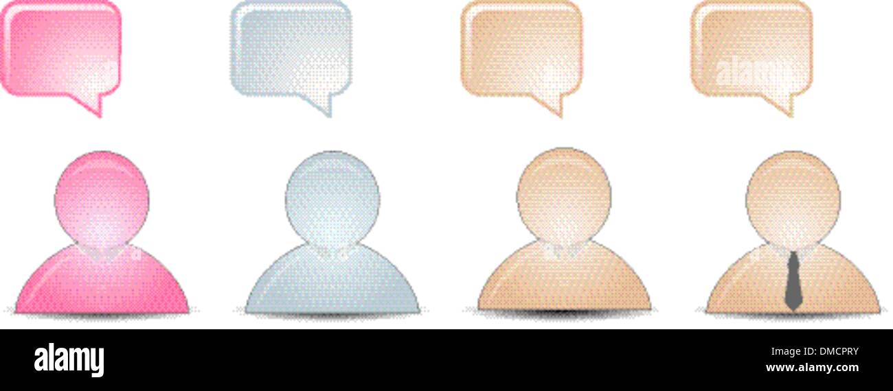 Message bubble pink color Stock Vector Images - Alamy