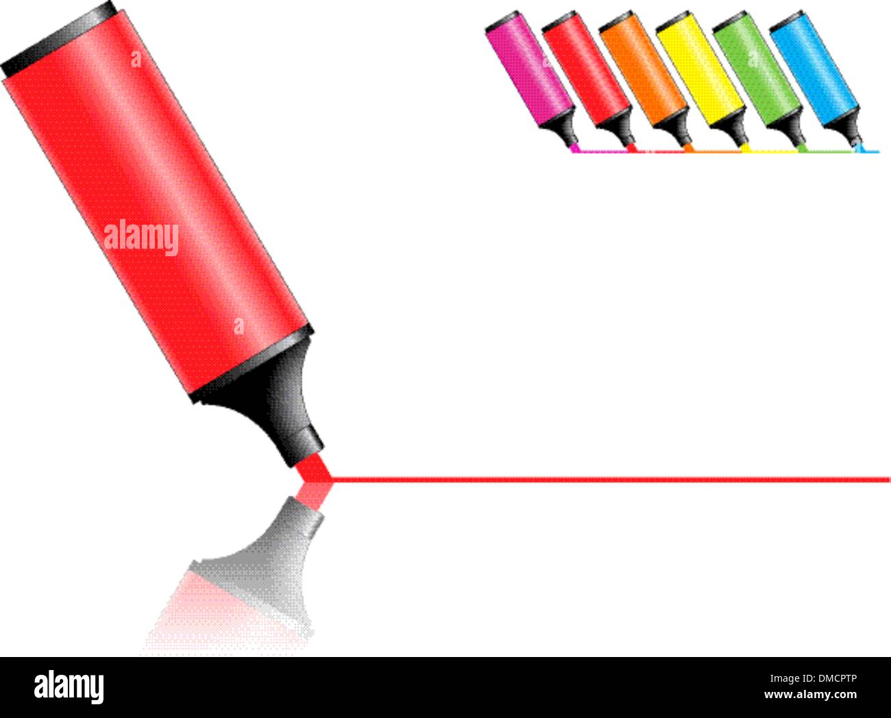 Red marker drawing line Stock Vector Image & Art - Alamy