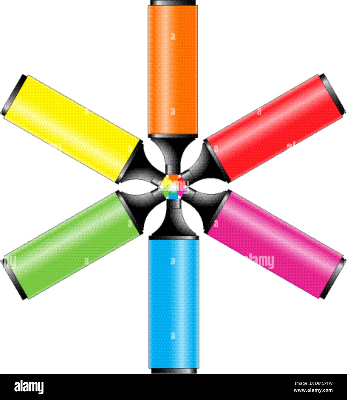 Blue felt pen on Stock Vector Images - Alamy