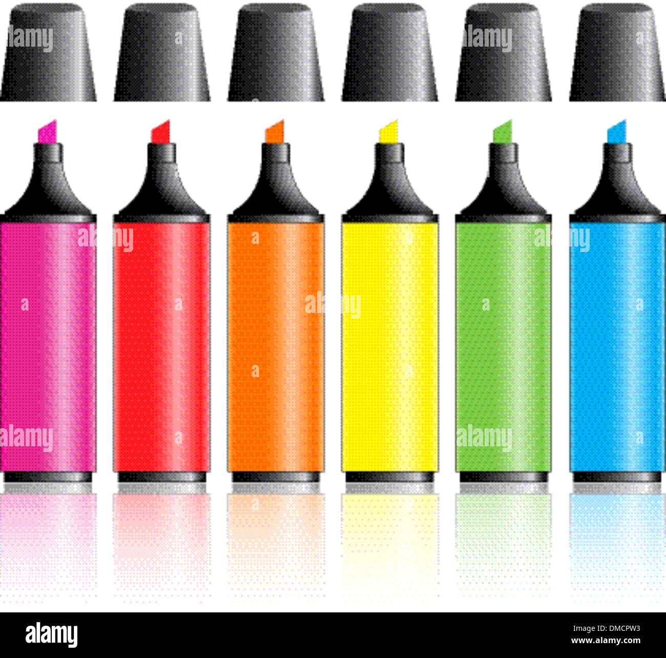 Blue highlighter and paper hi-res stock photography and images - Alamy