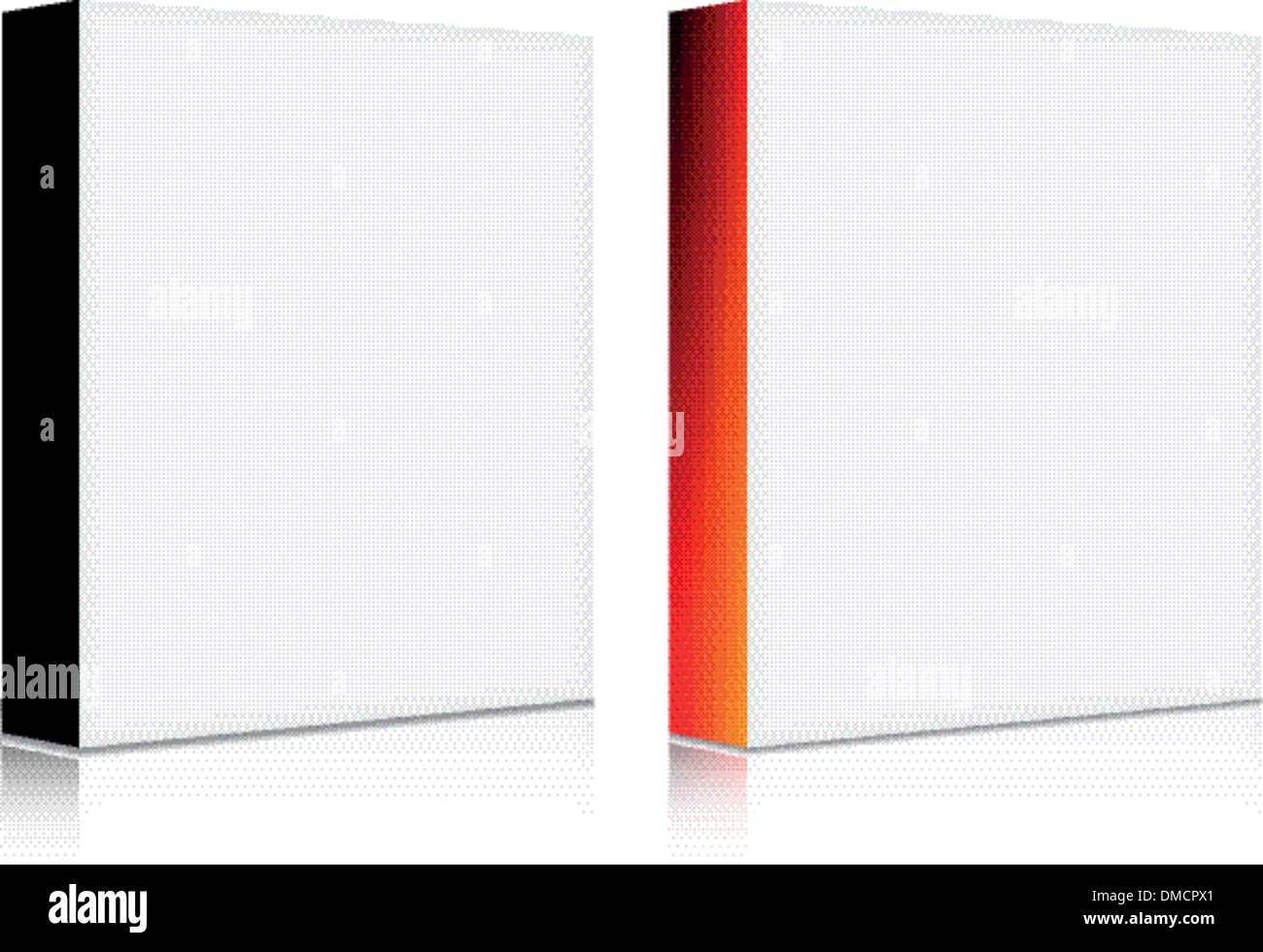 vector 3d blank software box with solid and gradient front Stock Vector ...