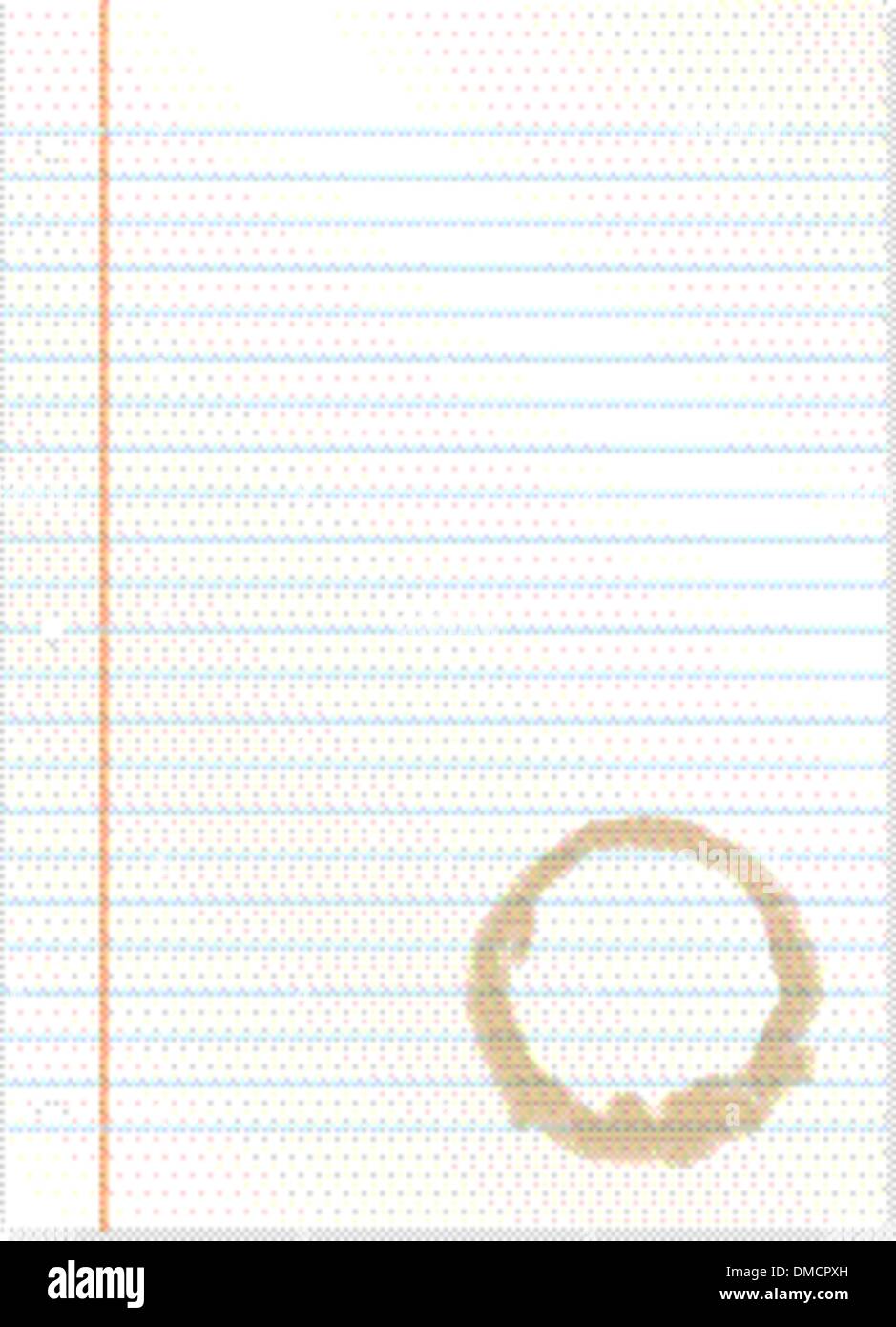 note paper sheet with print Stock Vector Image & Art - Alamy