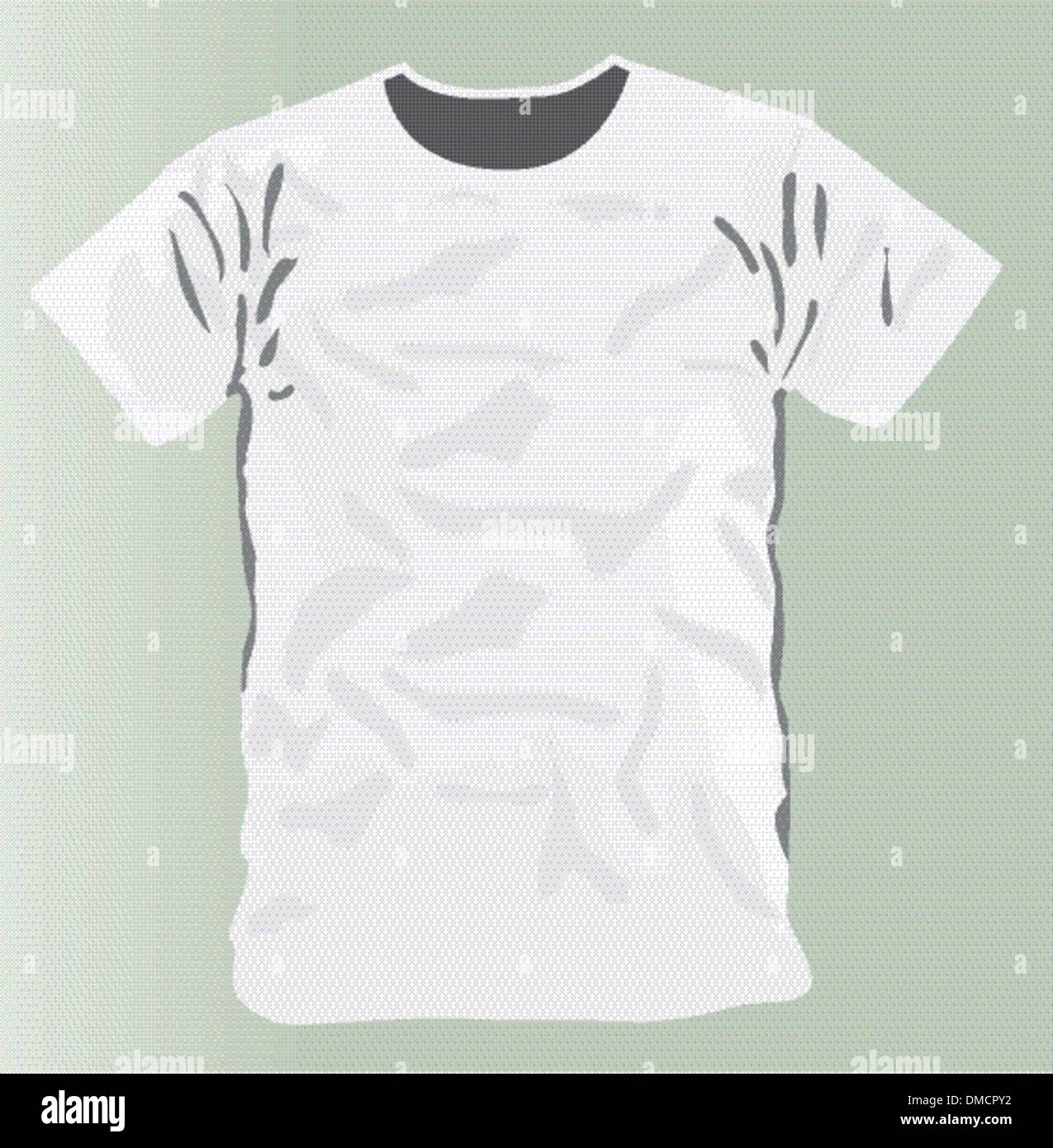 White T-shirt design template front face only Stock Vector Image & Art ...