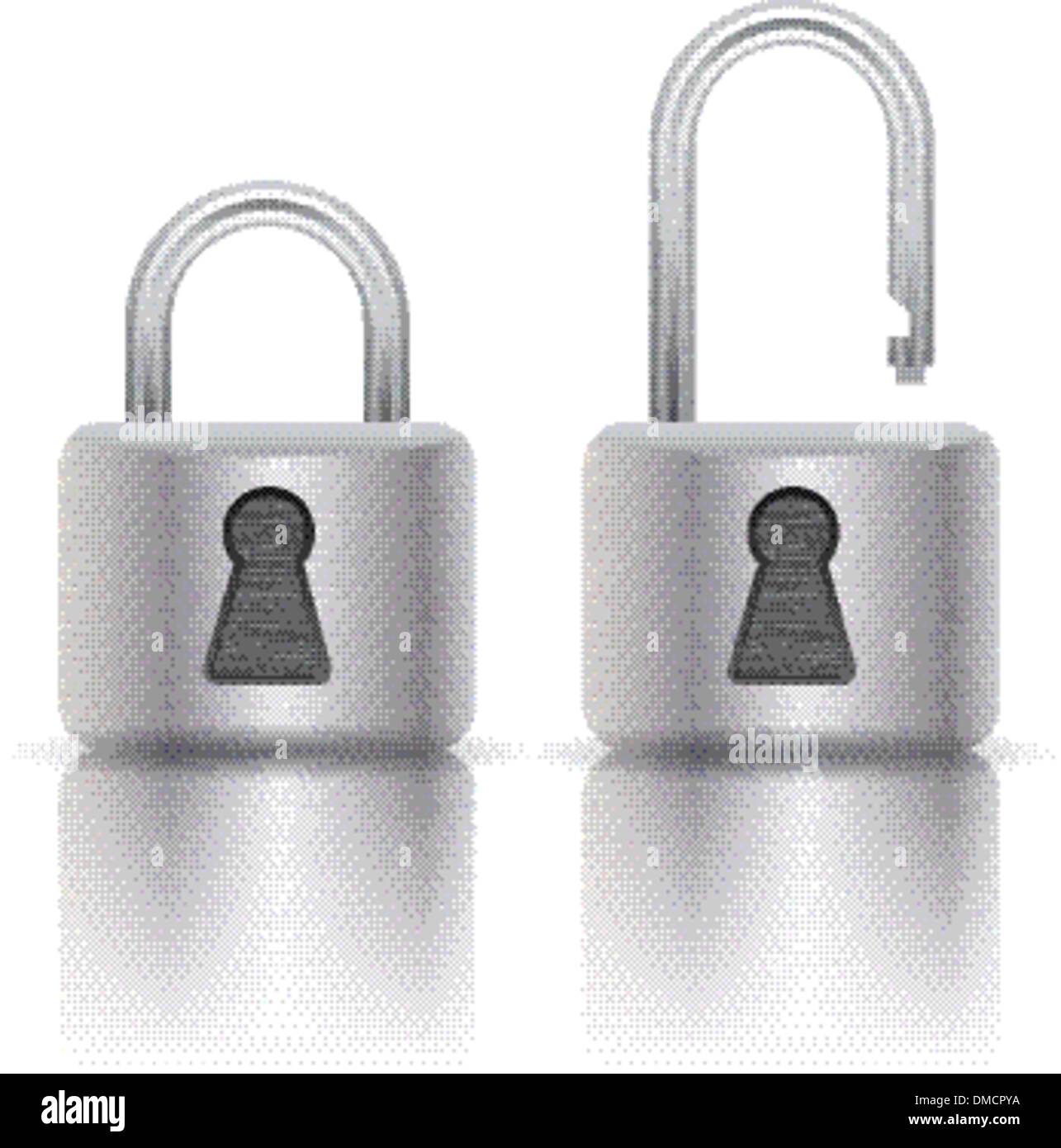 Padlock detail Stock Vector Images - Alamy
