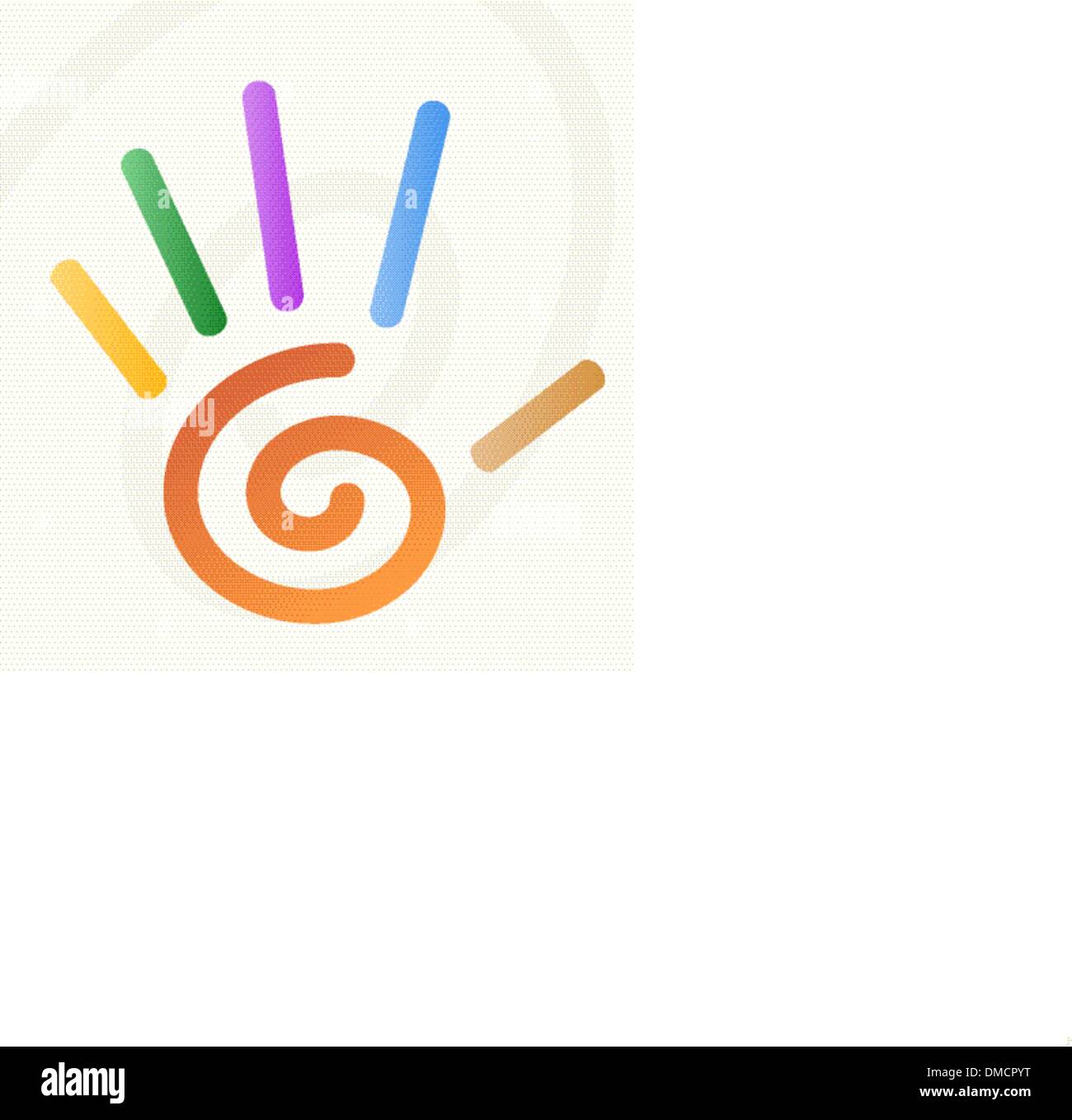 spiral hand with fingers Stock Vector Image & Art - Alamy