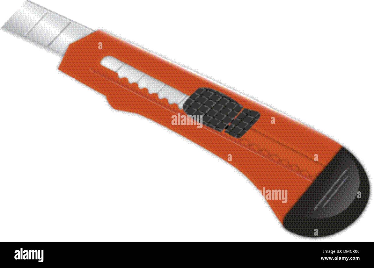 red sharp cutter paper knife stationery Stock Vector Image & Art - Alamy