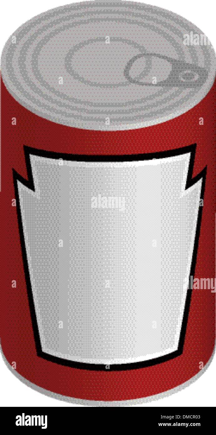 Food label can Stock Vector Images - Alamy