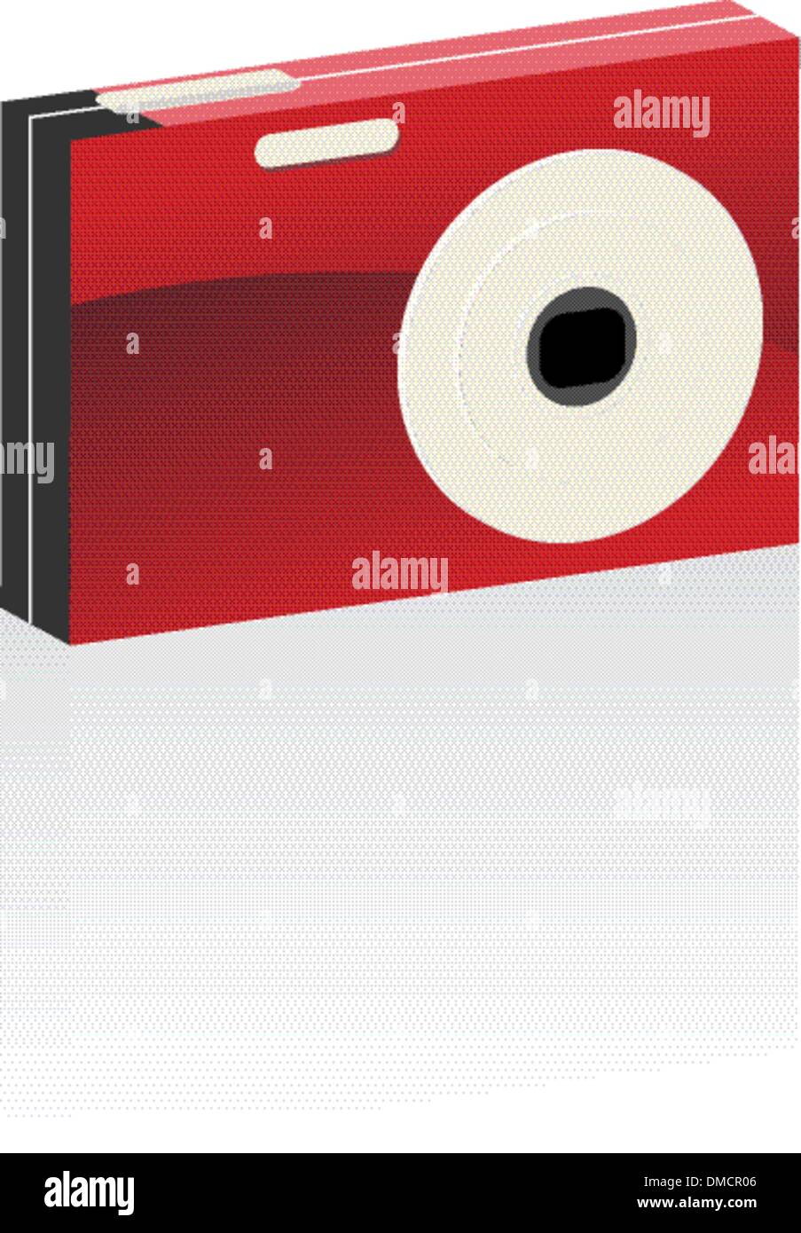 Digital compact camera isolated over white Stock Vector Image & Art - Alamy