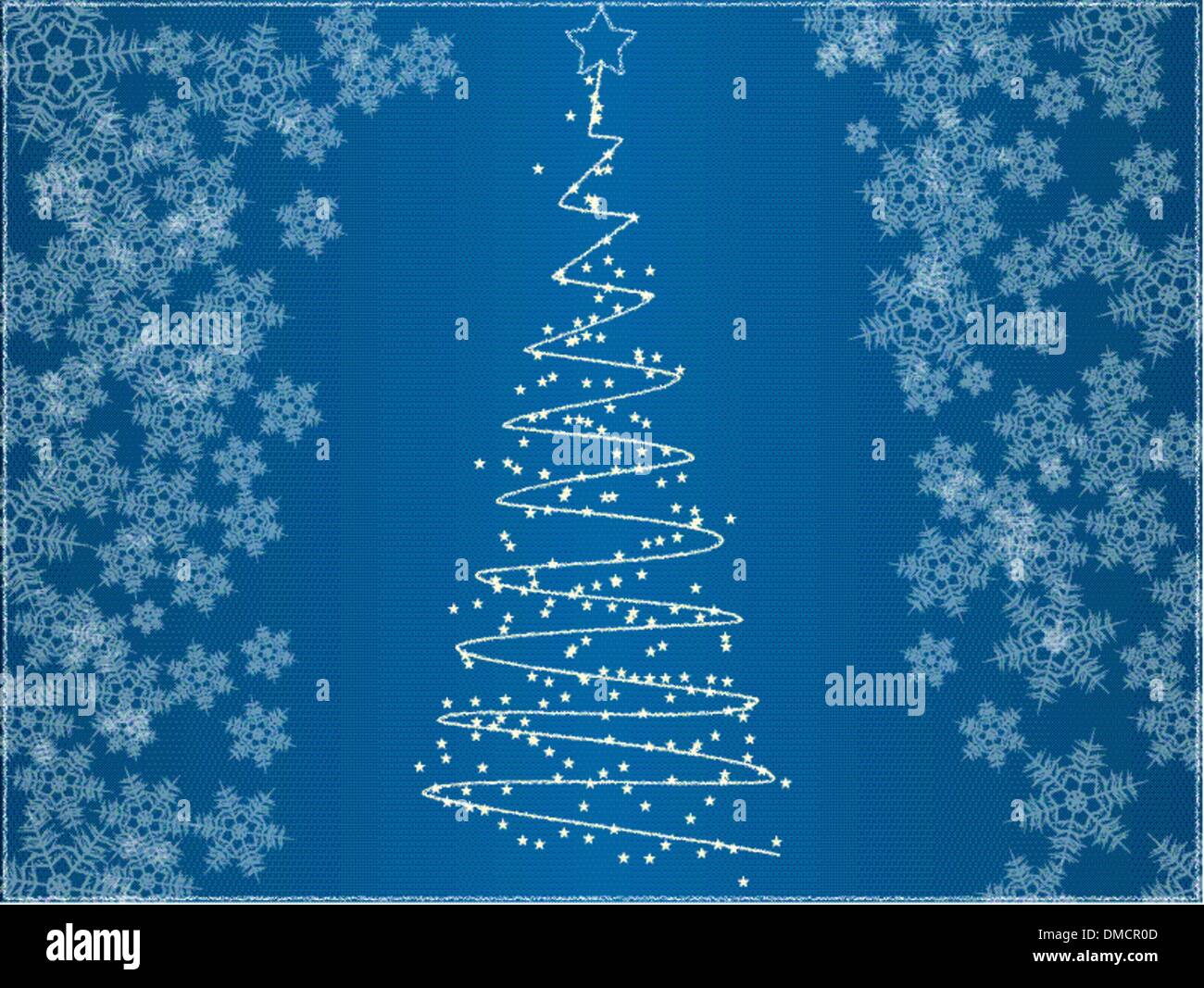 Christmas tree with snowflakes Stock Vector Image & Art - Alamy