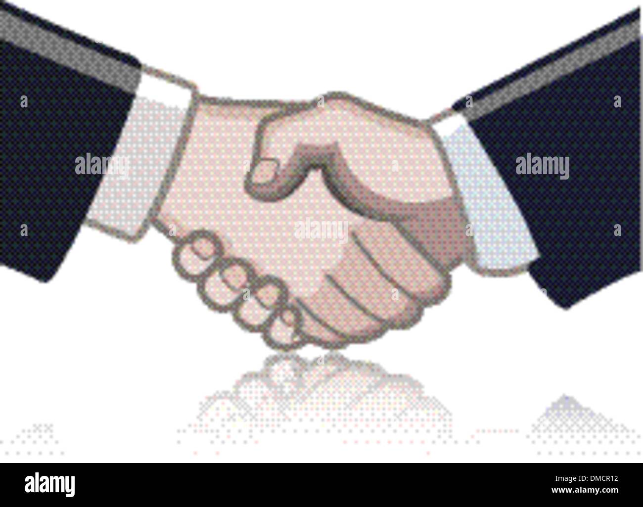 Handshake partnership agreement between business Stock Vector Images ...