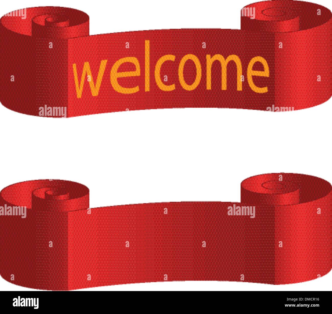 red banner as ribbon for text Stock Vector Image & Art - Alamy