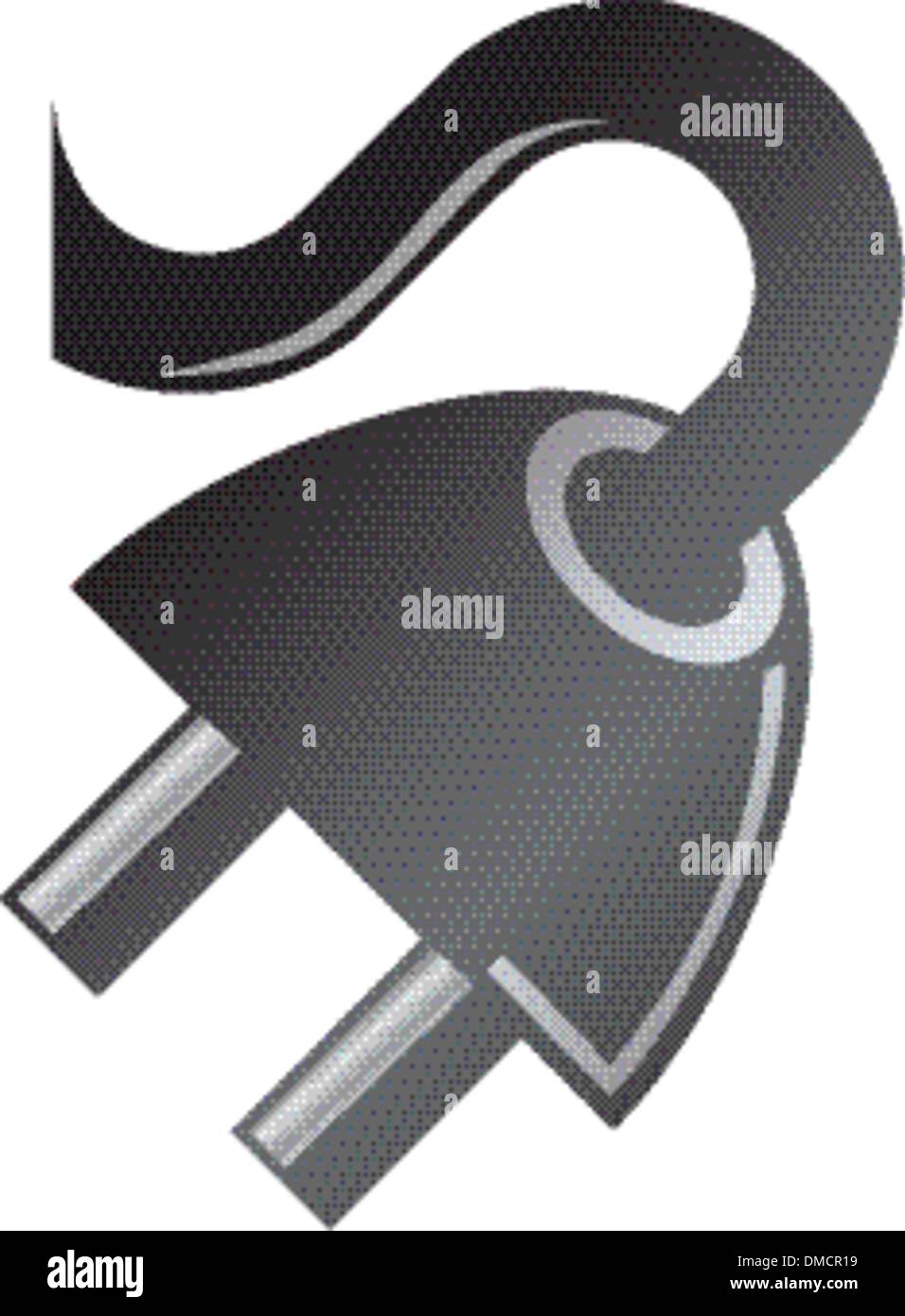 single plug vector Stock Vector Image & Art - Alamy