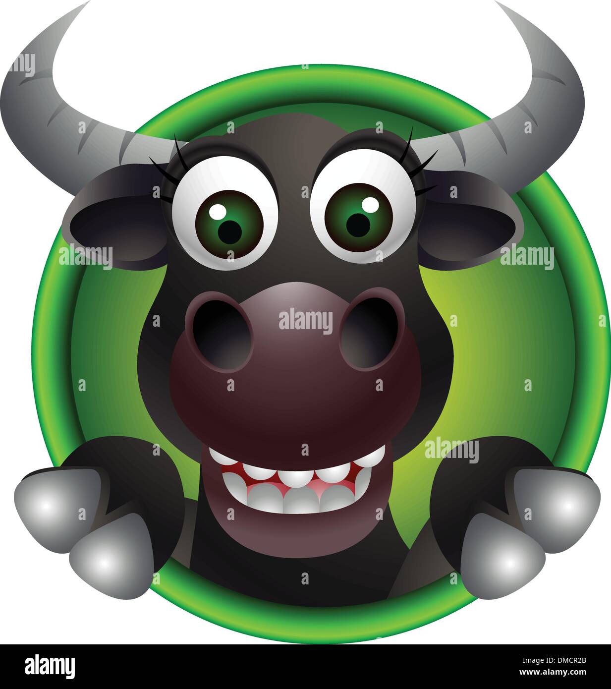 Cute Bull Head Clip Art
