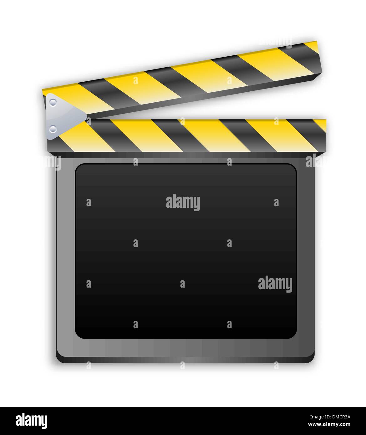 movie clapper, clapboard, clapperboard, film slate in black Stock ...