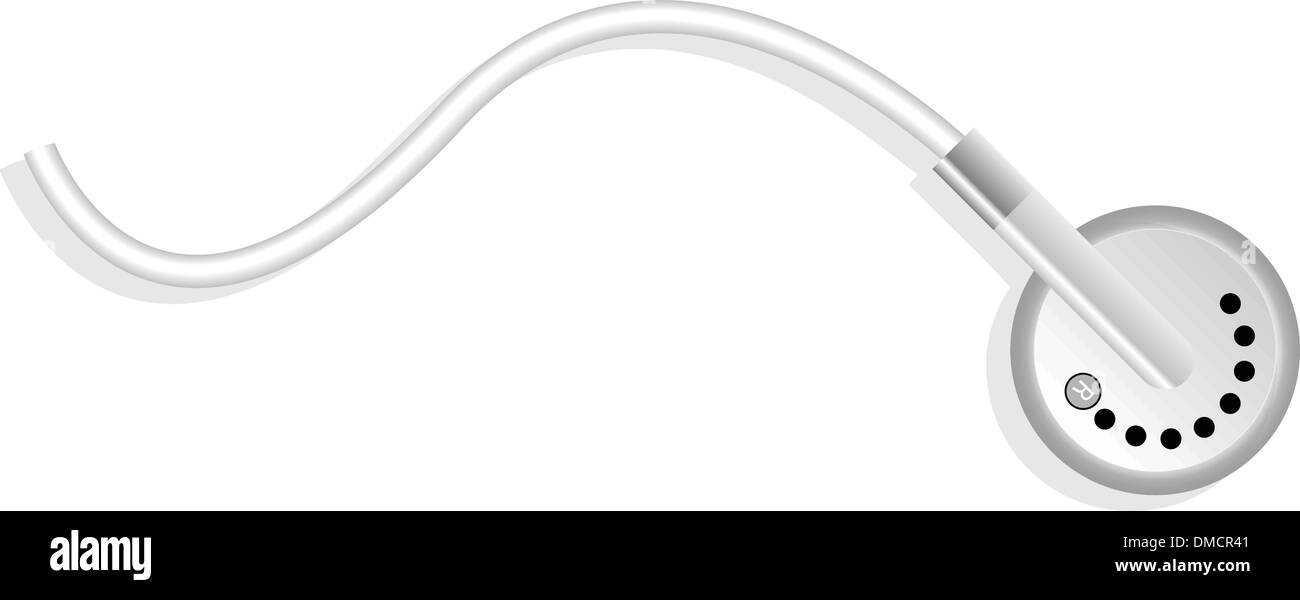 Earbuds vector vectors hi-res stock photography and images - Alamy