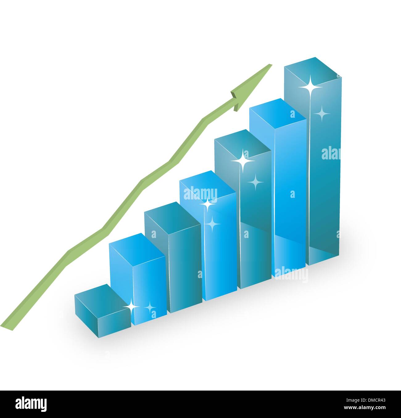 business statistics graph diagram with bars Stock Vector Image & Art ...