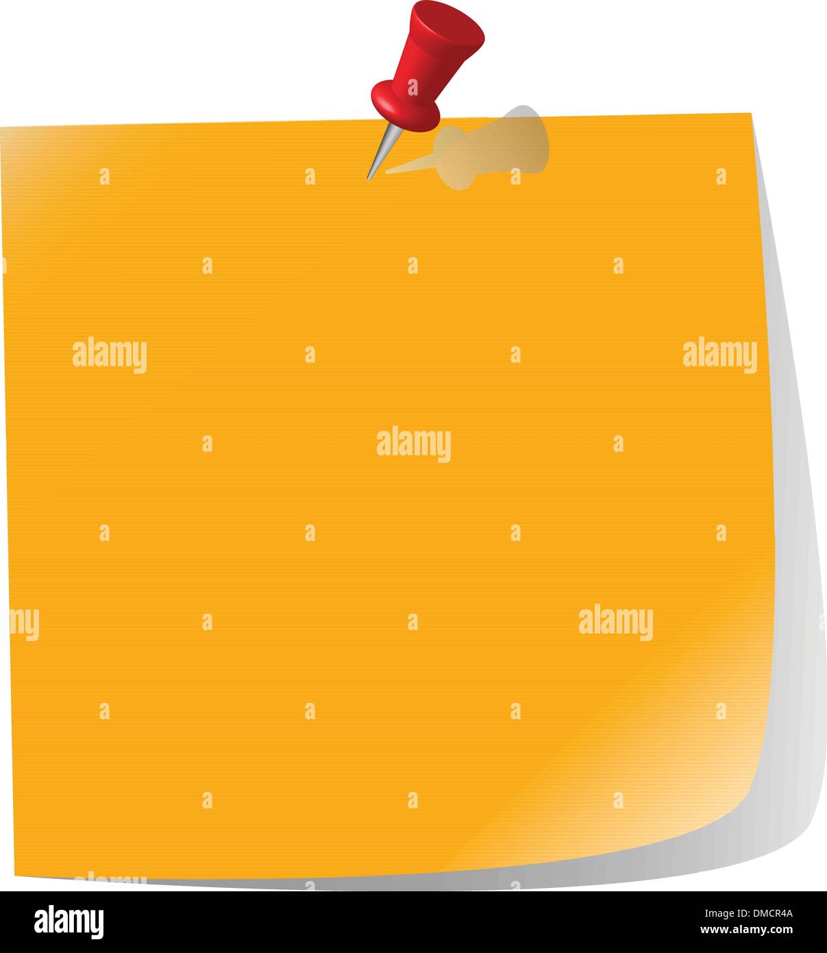 Vector - pinned note paper Stock Vector Image & Art - Alamy