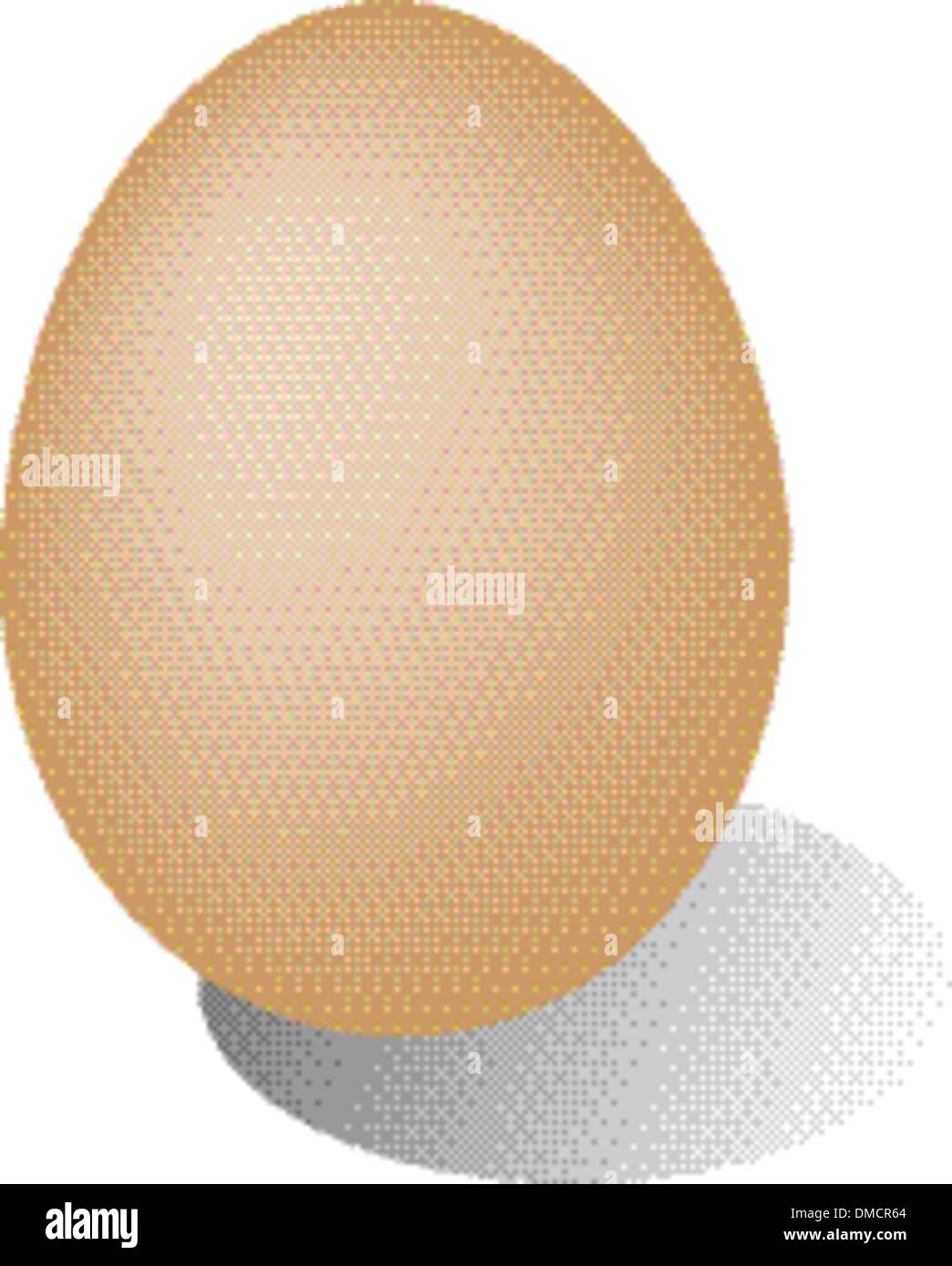 EGG, isolated on white background with a shadow Stock Vector Image ...
