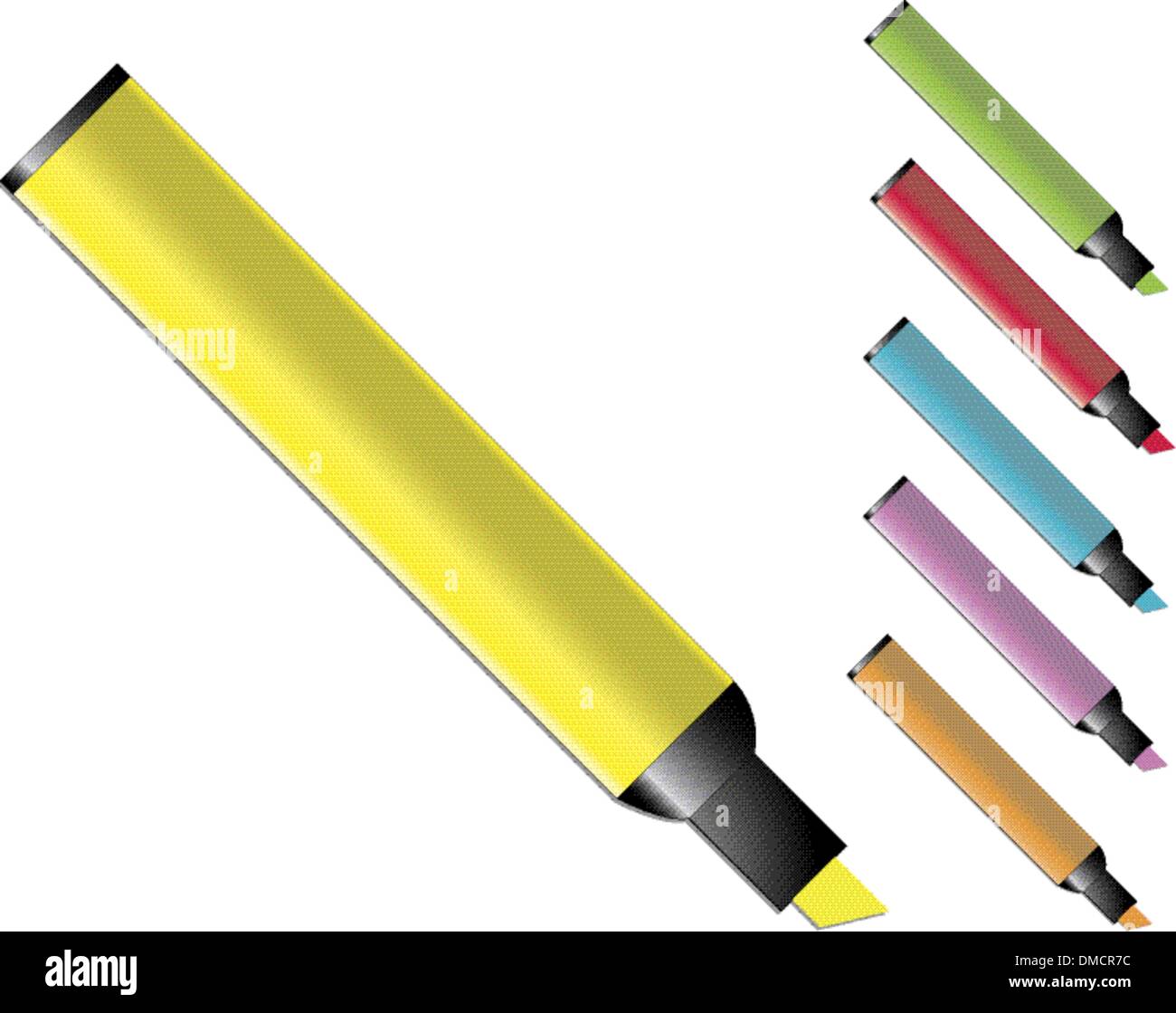 Highlighter in several different tones Stock Vector Image & Art - Alamy