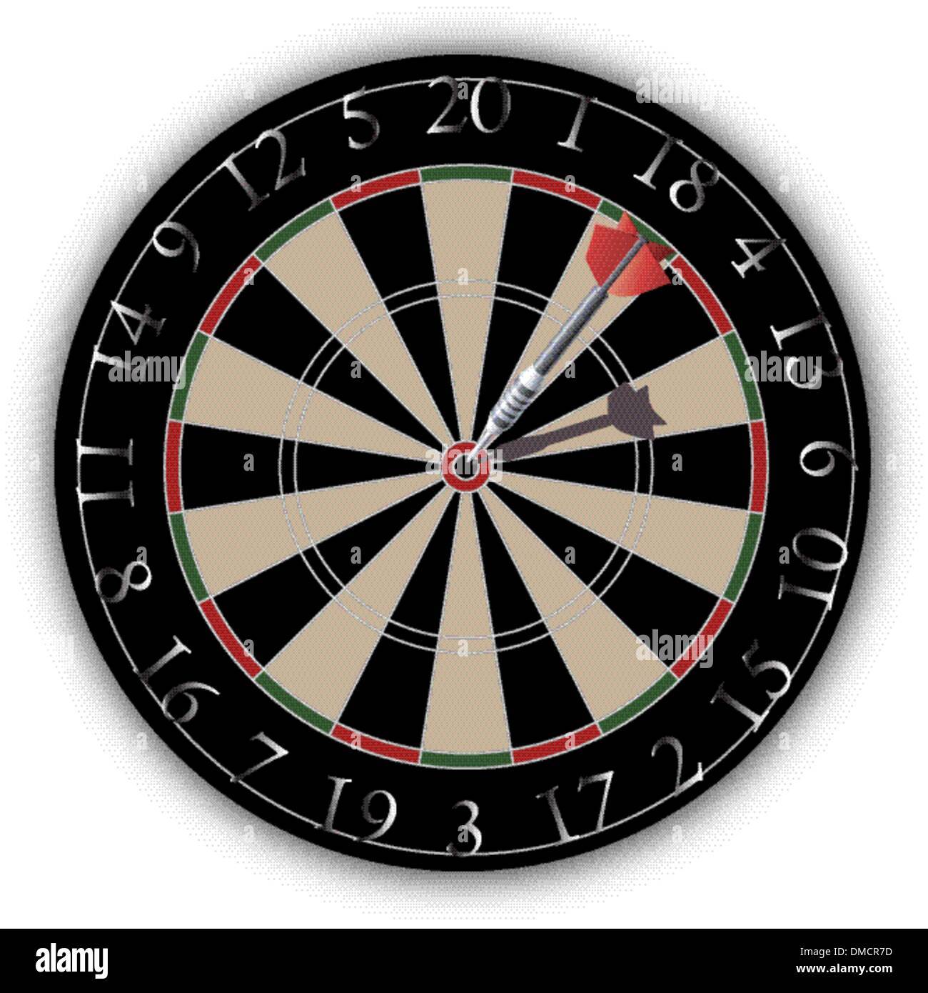 Numbers on a target board Stock Vector Images - Alamy