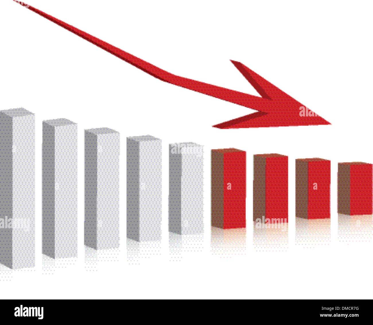 Graph showing decline Stock Vector Image & Art - Alamy