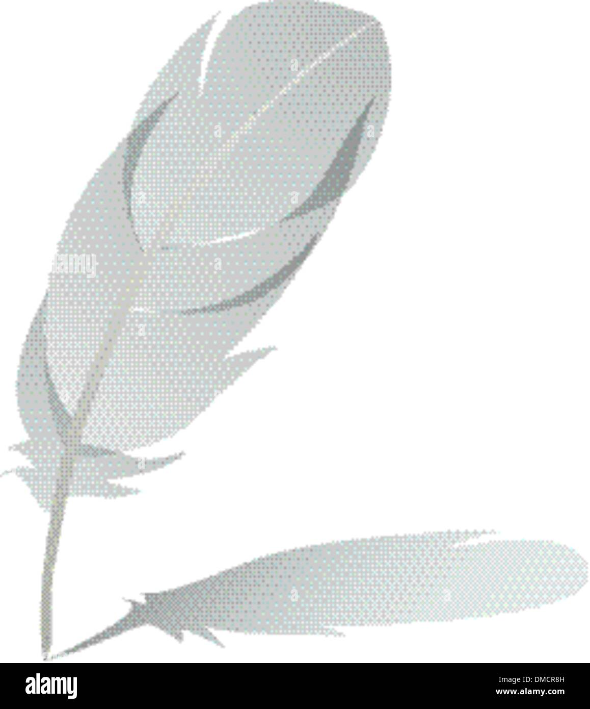 feather with shadow detailed vector Stock Vector Image & Art - Alamy