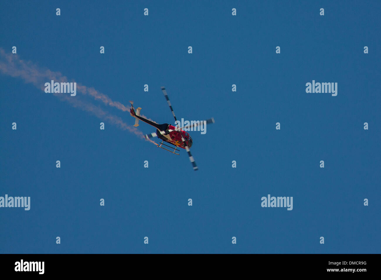 The Red Bull Aerobatic Helicopter At the Wings Over Camarillo Airshow ...