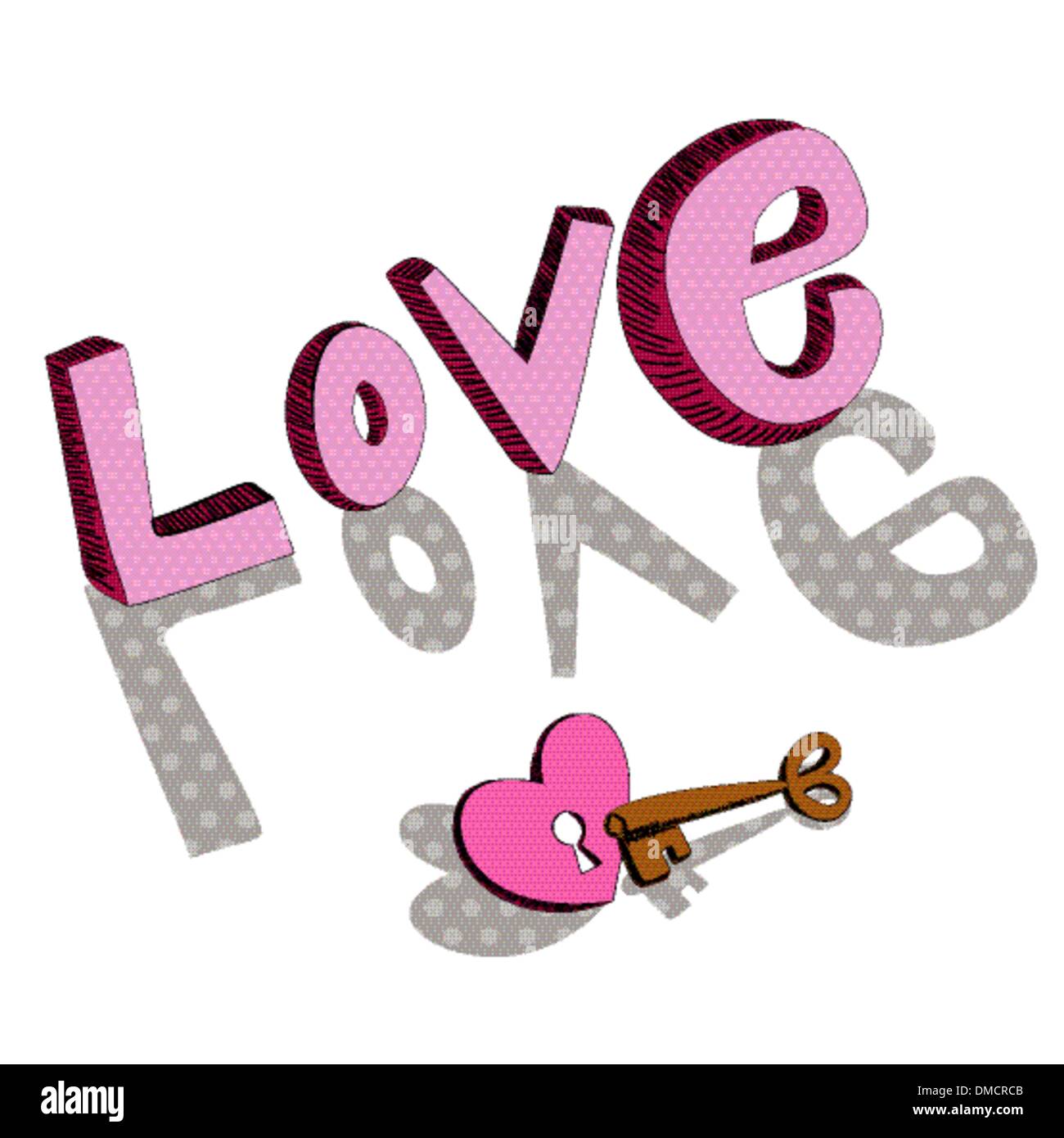 Saint valentine key Cut Out Stock Images & Pictures - Alamy