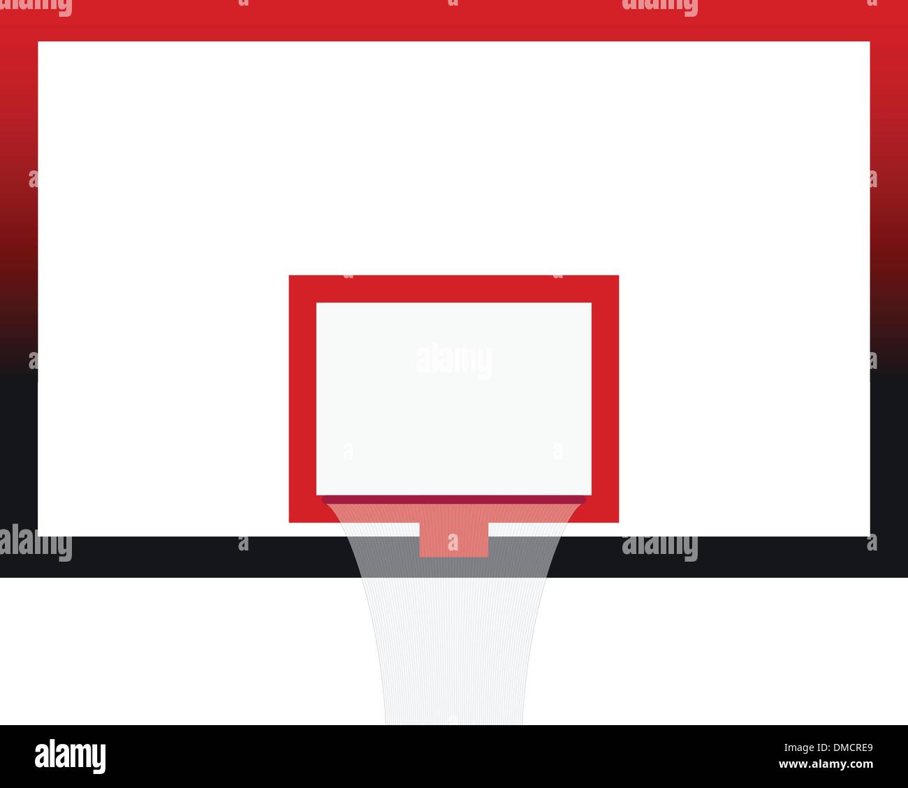 Vector Illustration of the Basketball Court Board Stock Vector Image ...