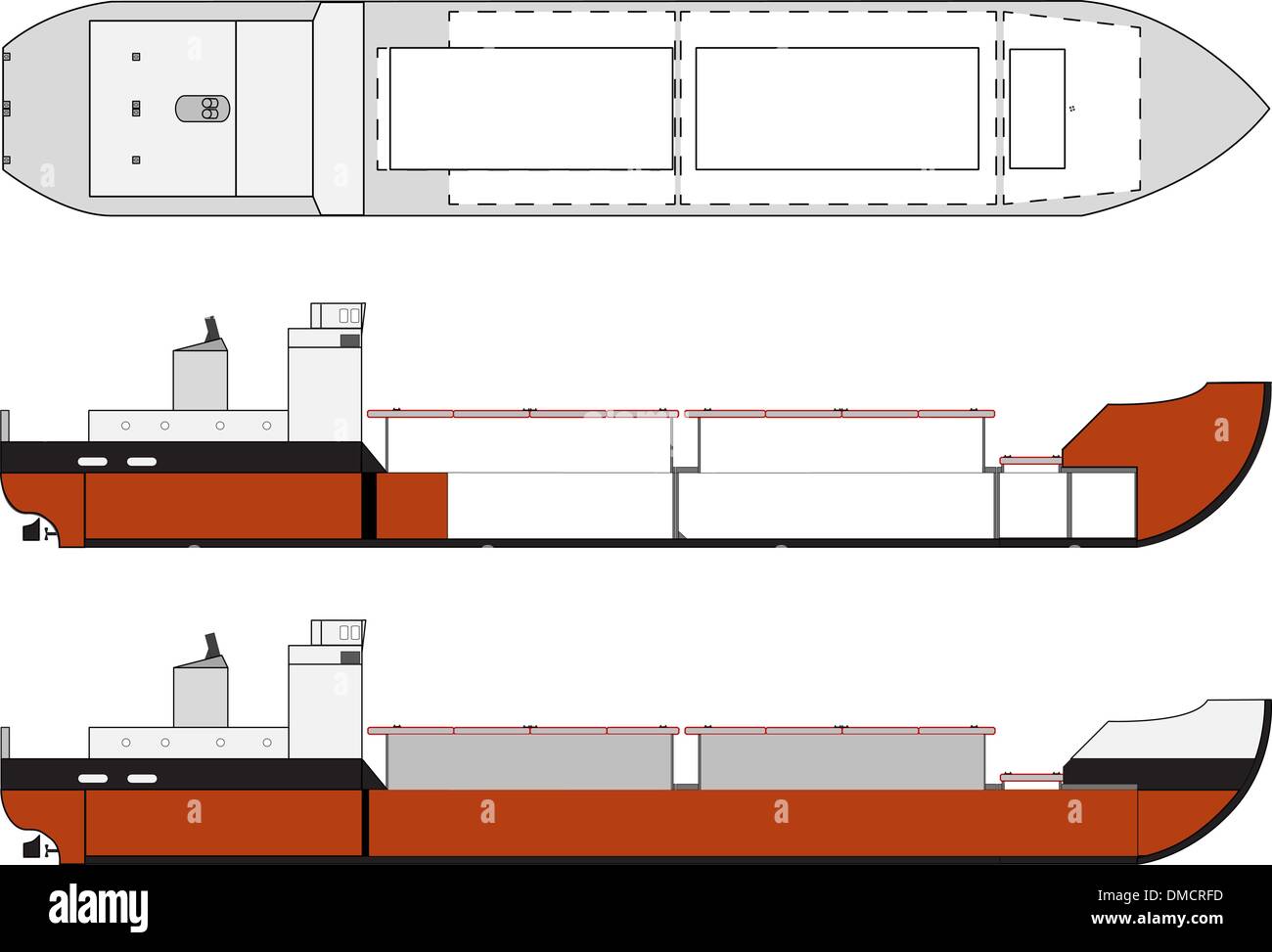 cargo ship with hold details Stock Vector Image & Art - Alamy