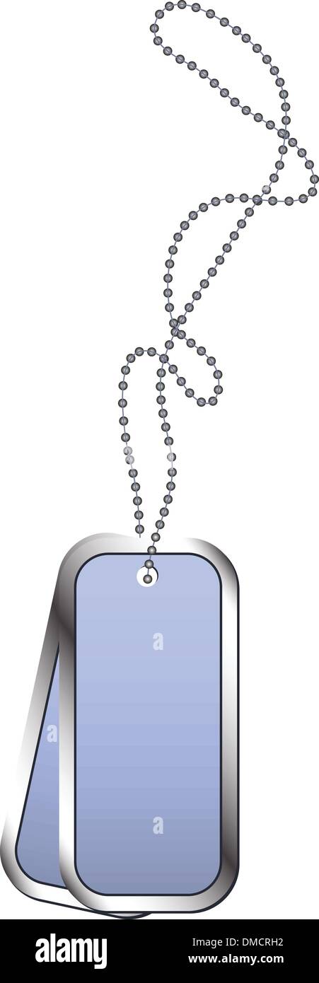 Dog Tags in shiny gray Stock Vector Image & Art - Alamy