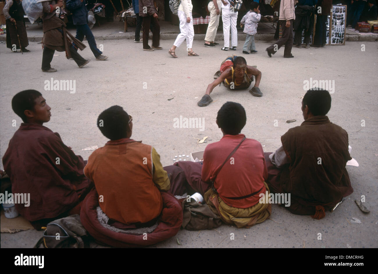 Prostrate lhasa hi-res stock photography and images - Alamy