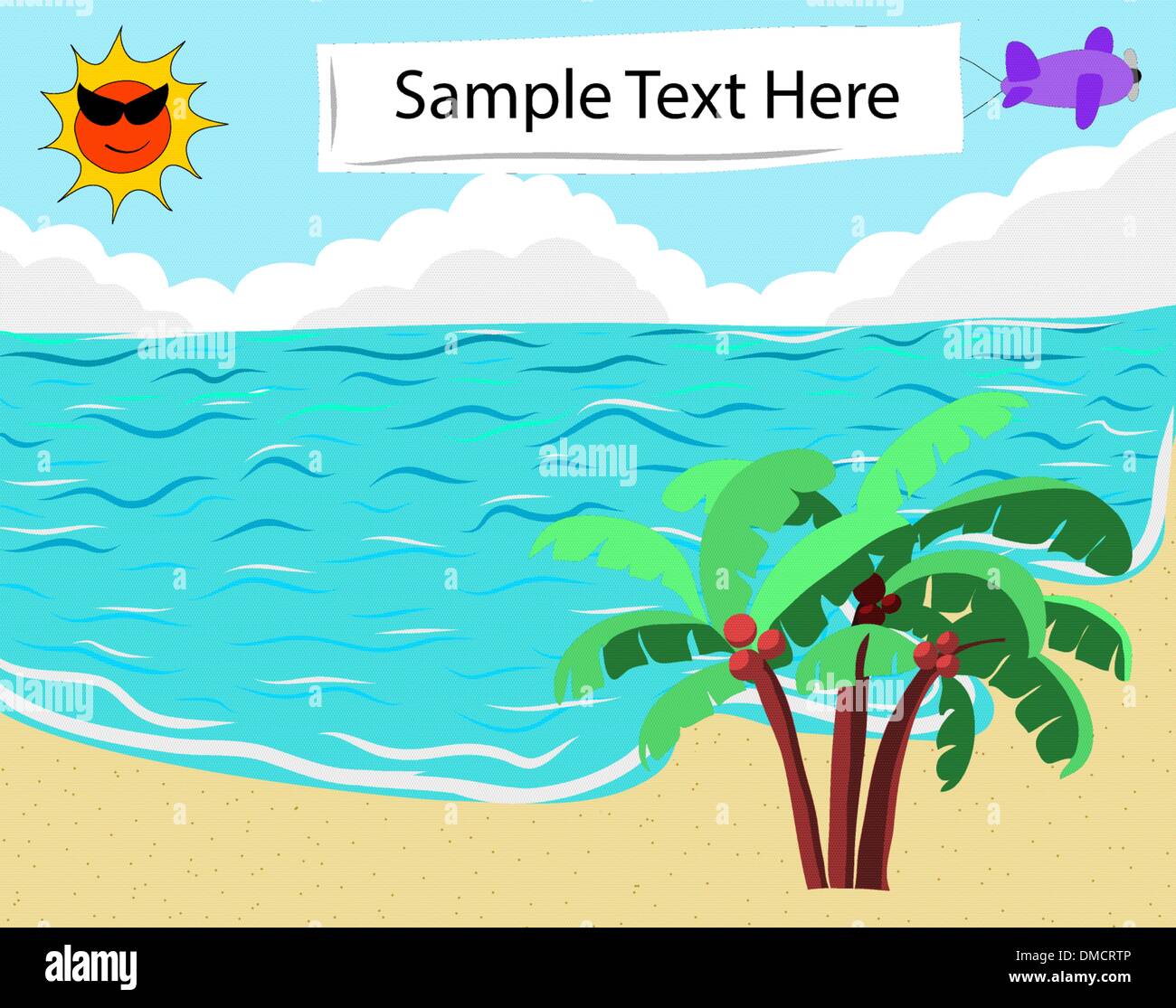 Tropical Beach banner Stock Vector Image & Art - Alamy