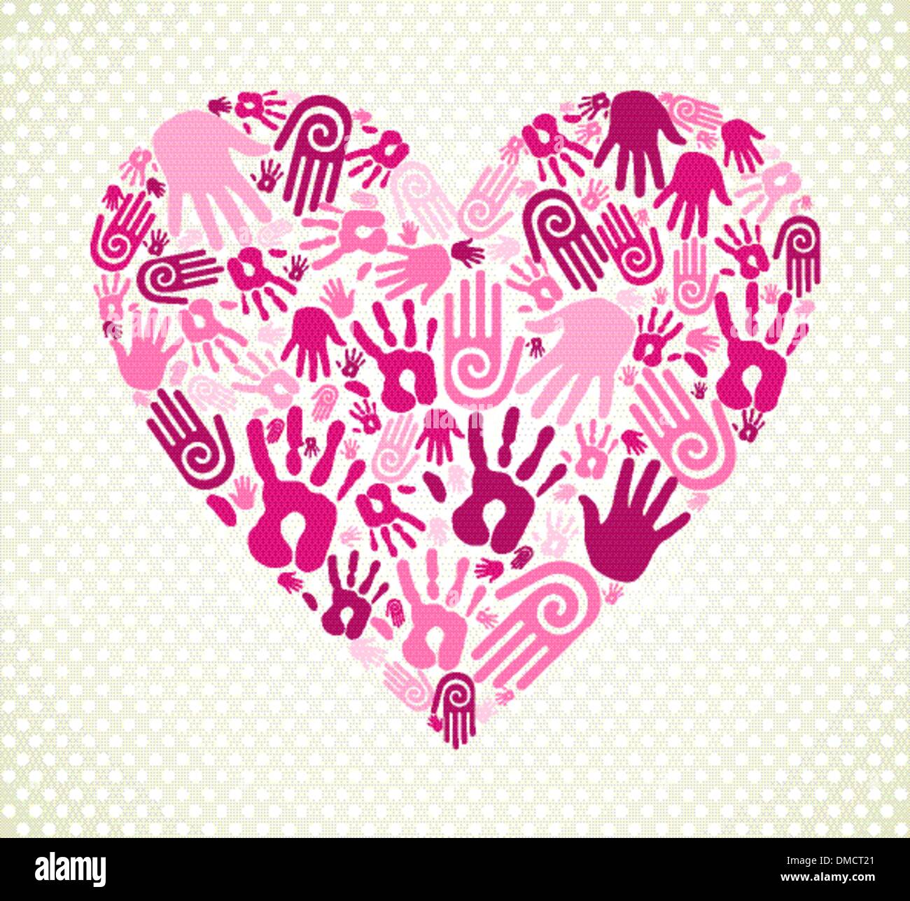 Hand love heart Stock Vector Image & Art - Alamy