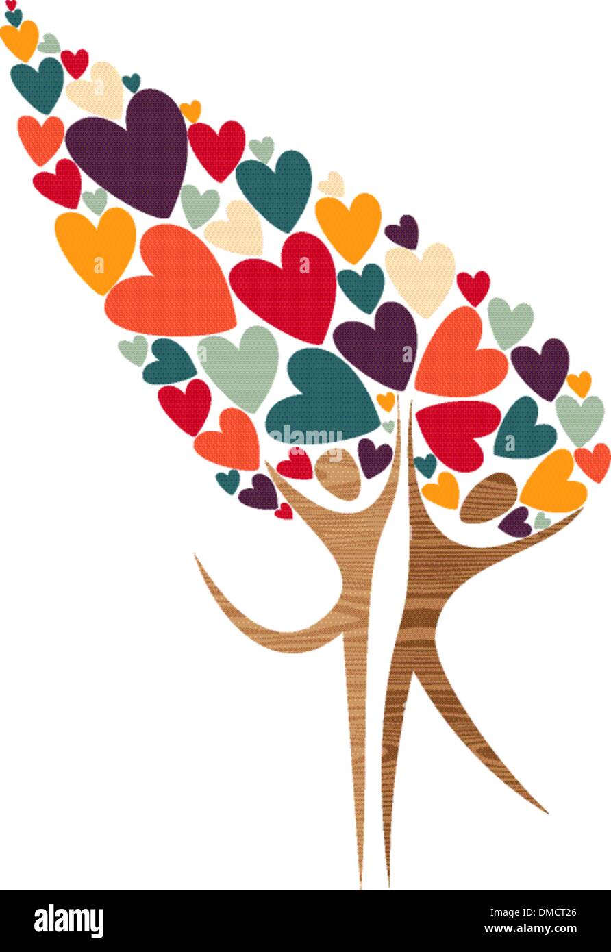 Diversity tree of love Stock Vector Image & Art - Alamy