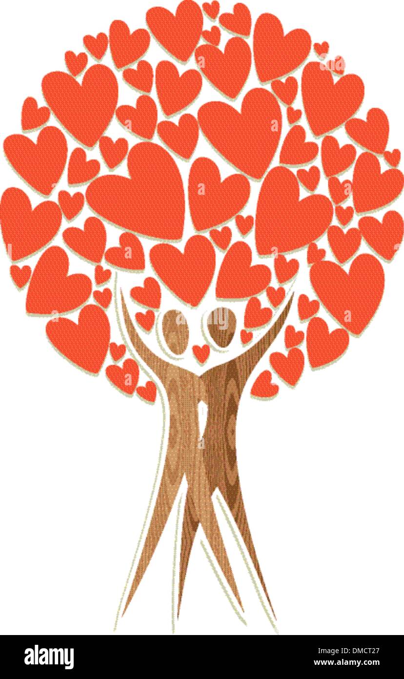 Tree of love Stock Vector Images - Alamy