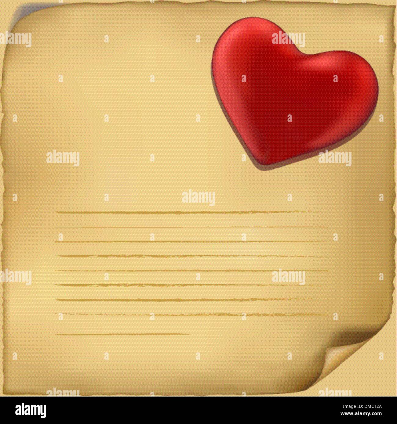 Love letter concept on Stock Vector Images - Alamy