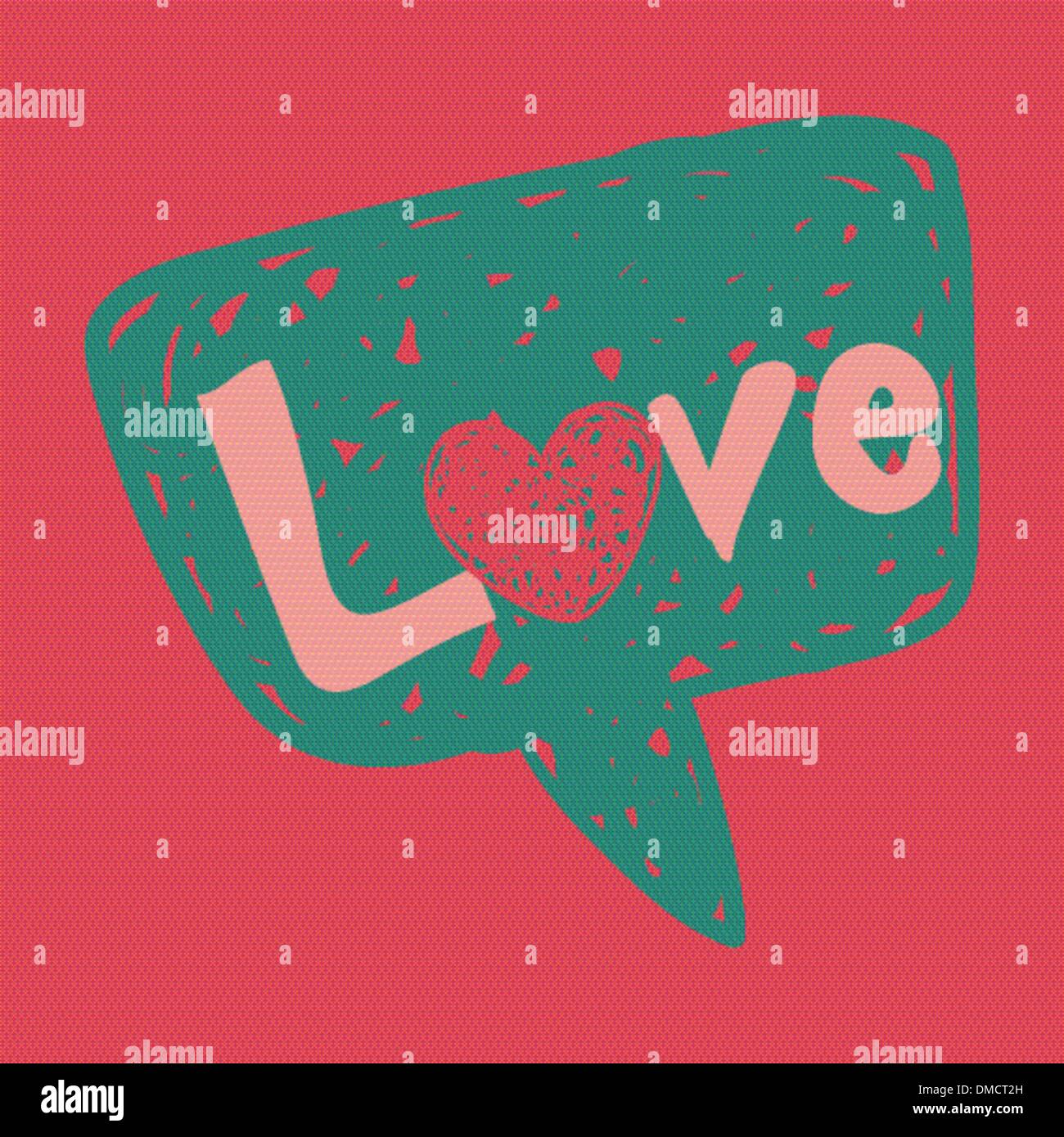 Love speech bubble hi-res stock photography and images - Alamy