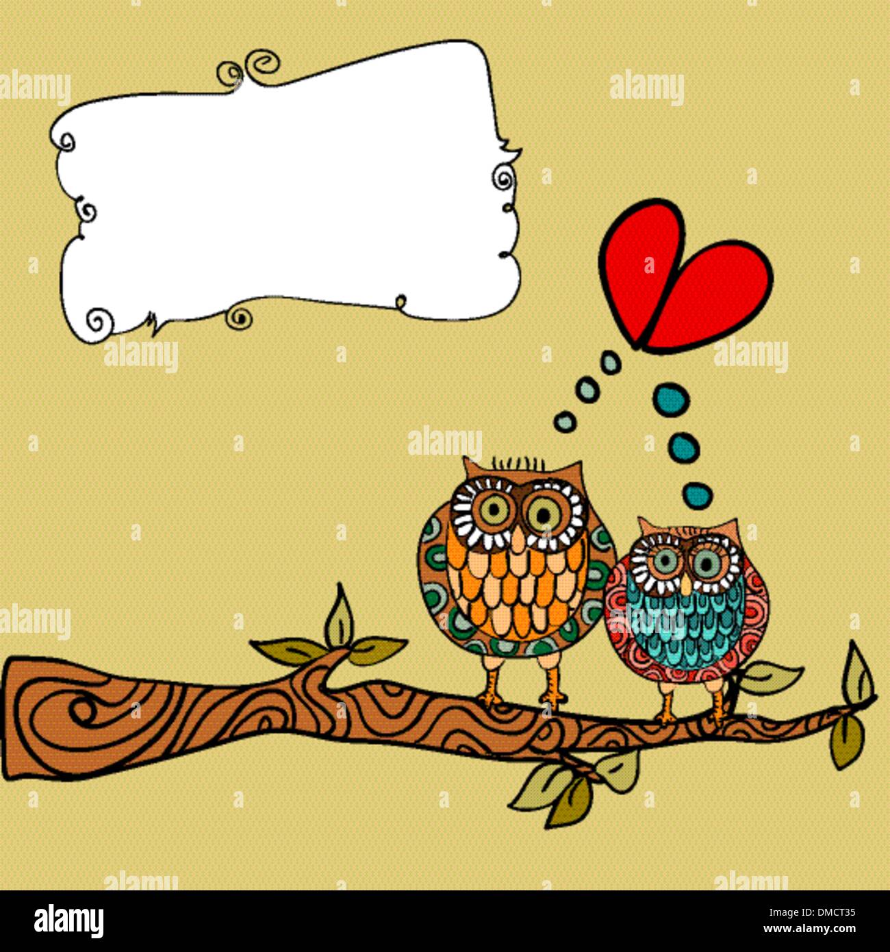 Owl lovers Stock Vector Images - Alamy
