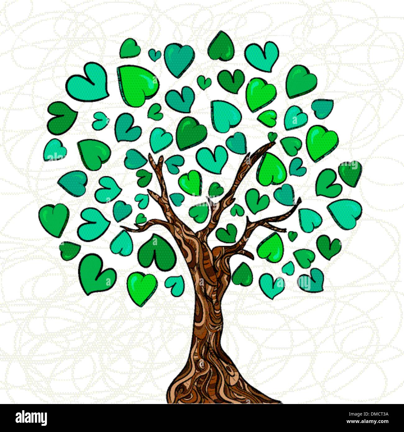 Love concept tree Stock Vector Image & Art - Alamy