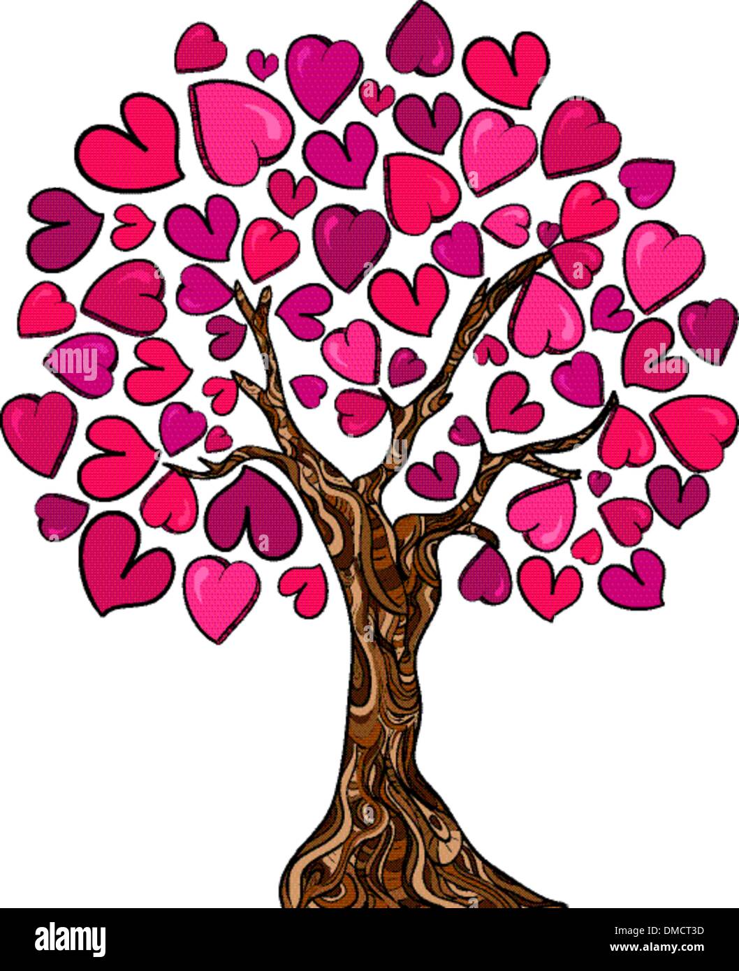 Family tree love symbol hi-res stock photography and images - Alamy